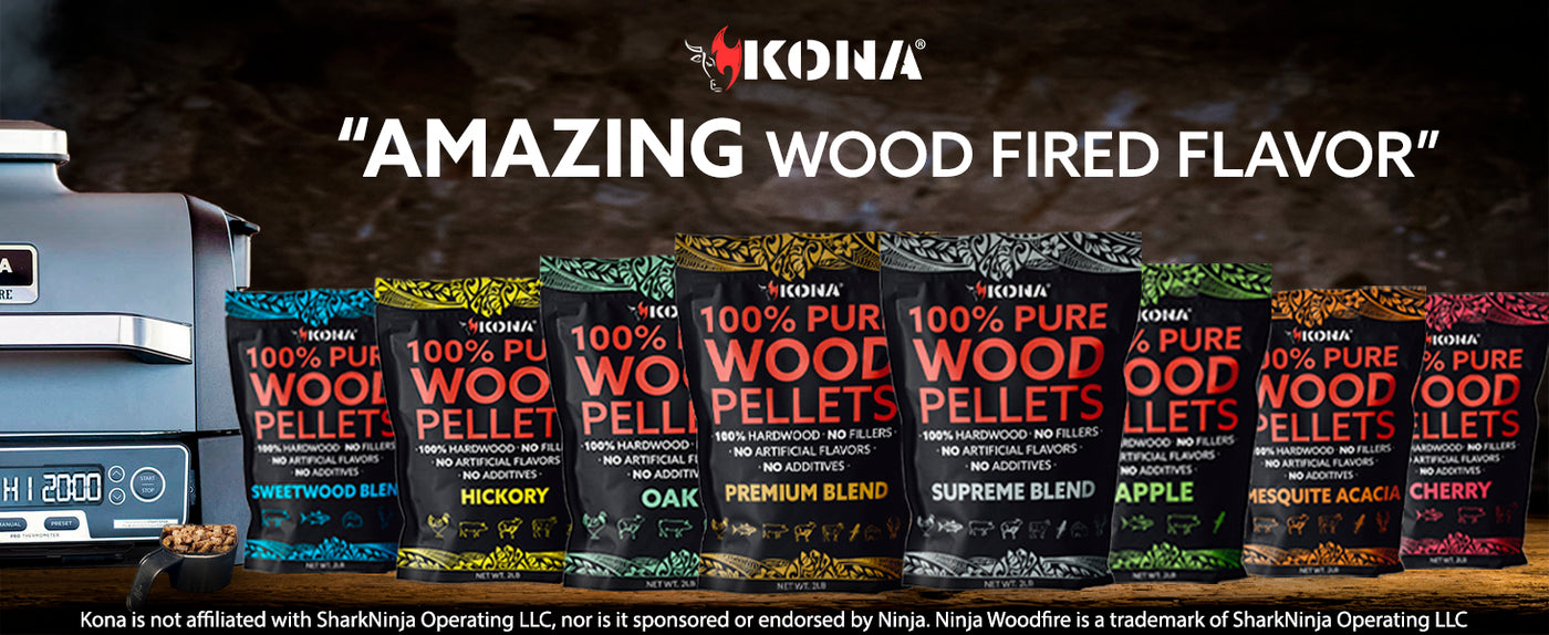 Smoke and Sizzle: Cooking on the Ninja Woodfire Grill with Kona Wood P