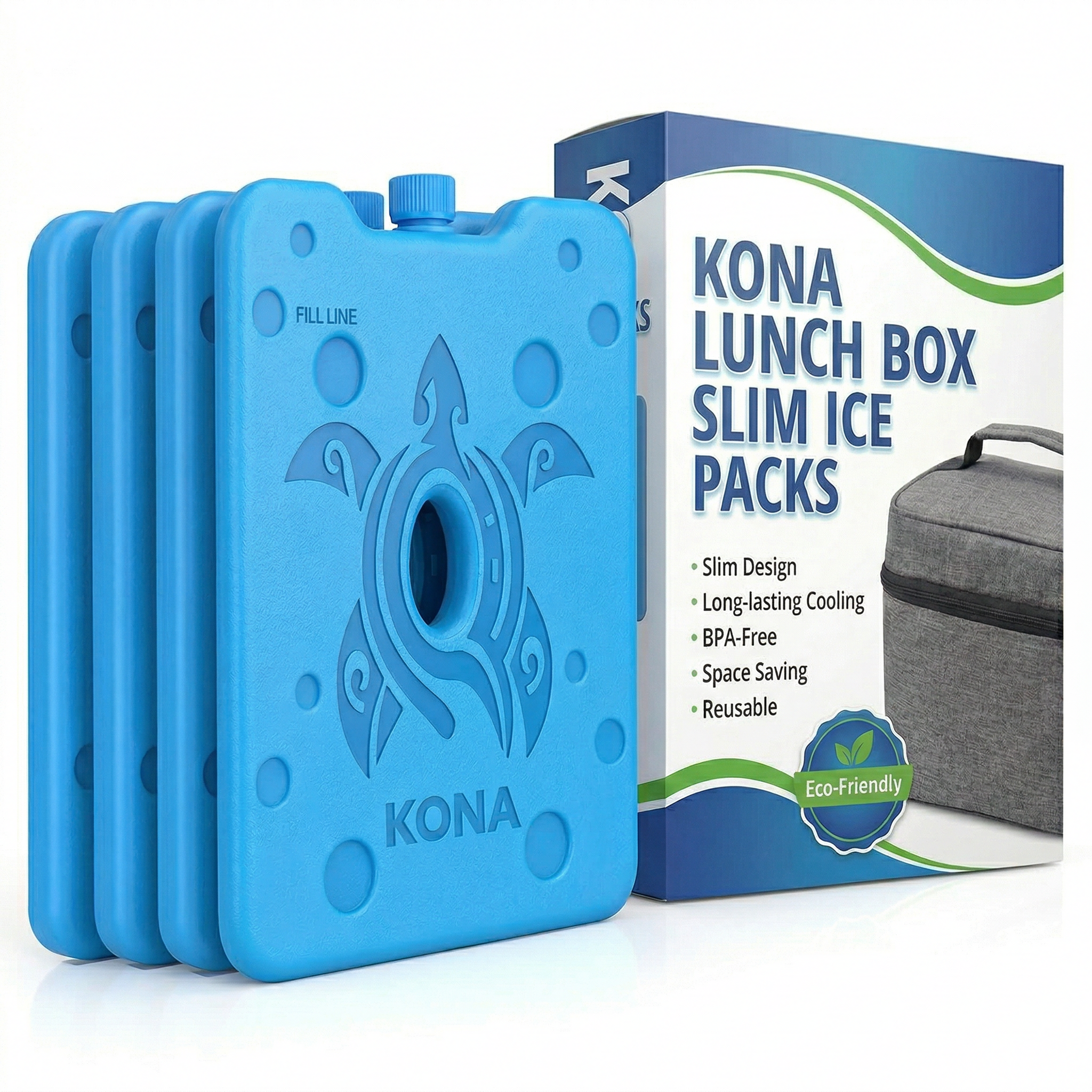 Lunch and Bento Boxes Ice Packs – Cute Turtle Design