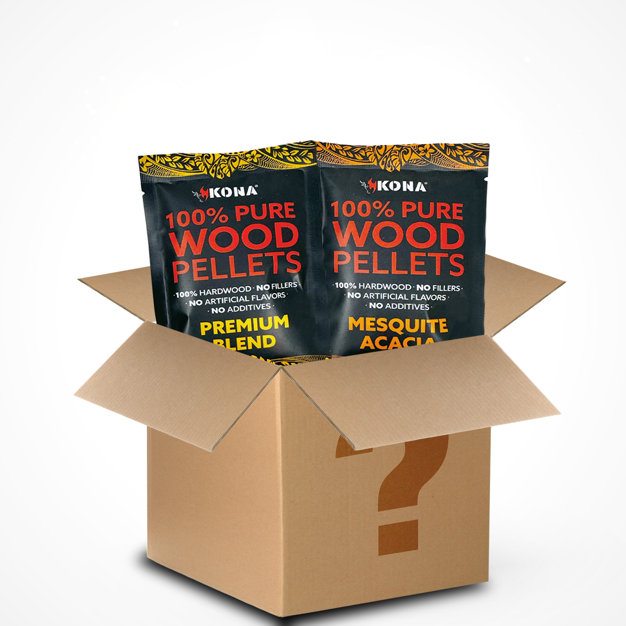 Mystery Smoker Pellet Sampler Bags (2 Pack) - Kona Mystery Flavor of t
